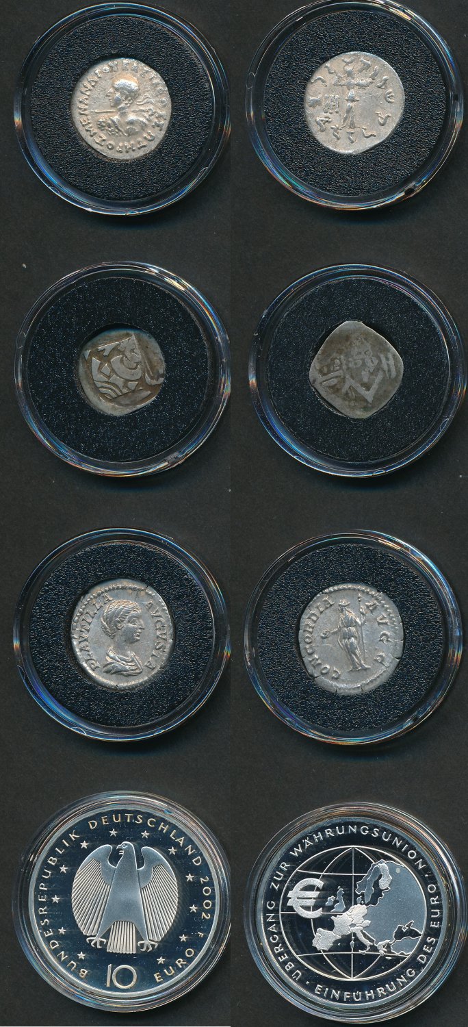 .180-130 f. Kr. -2002, Verdens vigtigste valutaer - Mønter udland ...