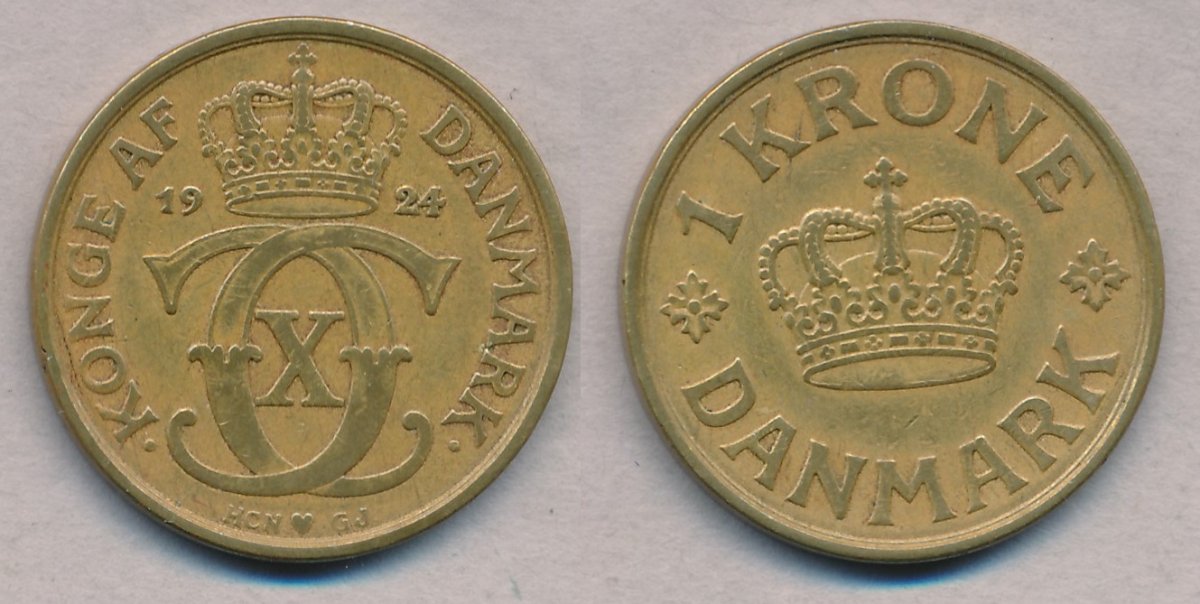 Gule 1 kroner - samlerforum